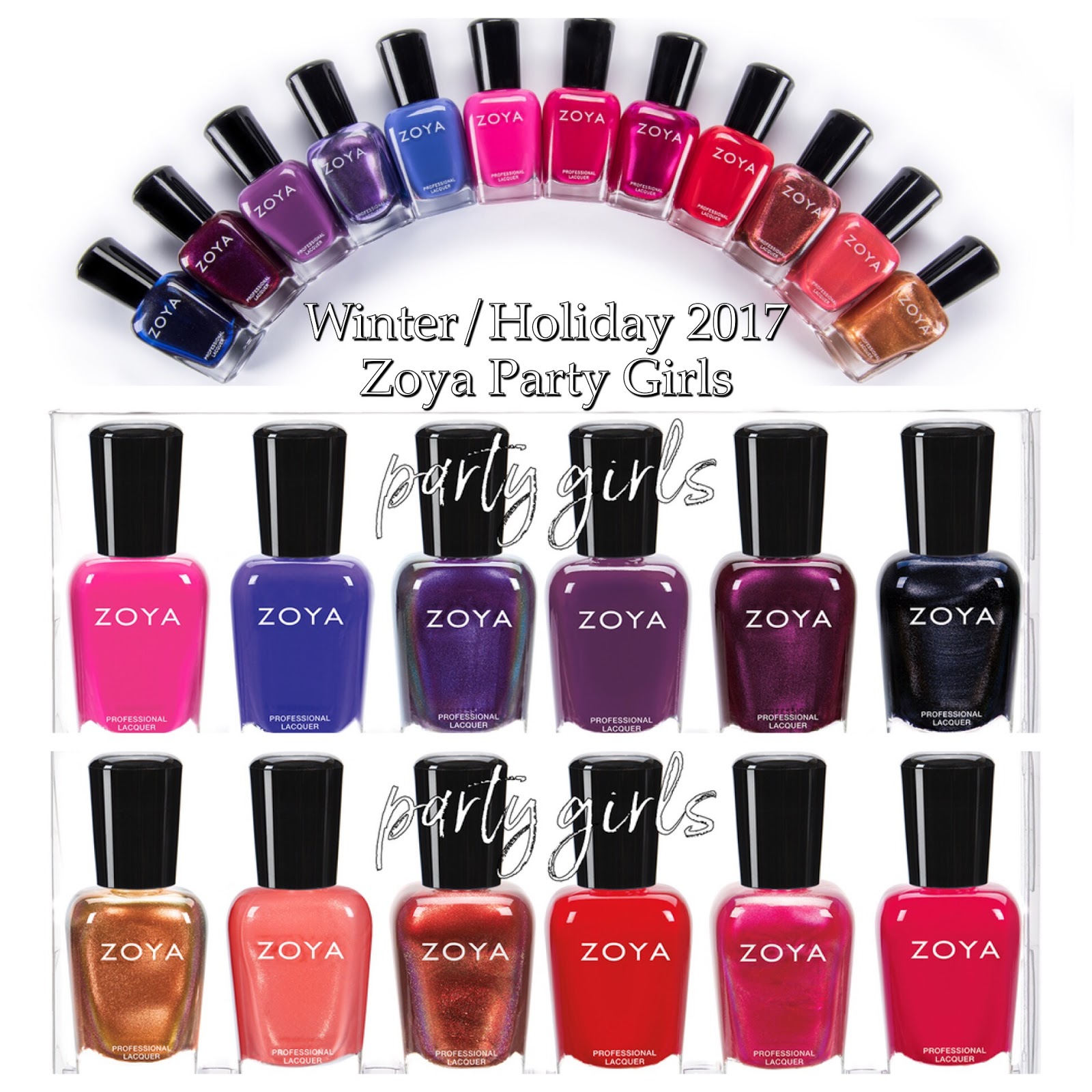 ehmkay nails: Press Release: Zoya Party Girls for Winter/Holiday 2017