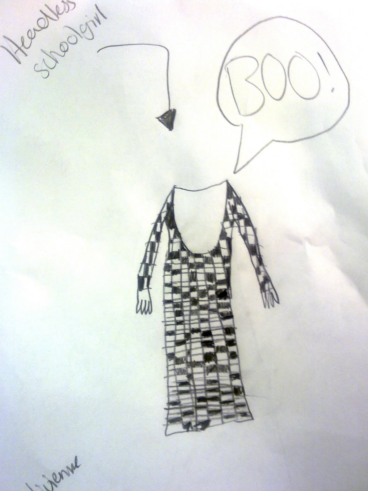 Drawing Time - Girls Only: Headless Schoolgirl by Vivienne Hargreaves