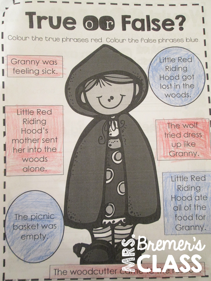 Fairy Tales Unit: Little Red Riding Hood | Mrs. Bremer's Class