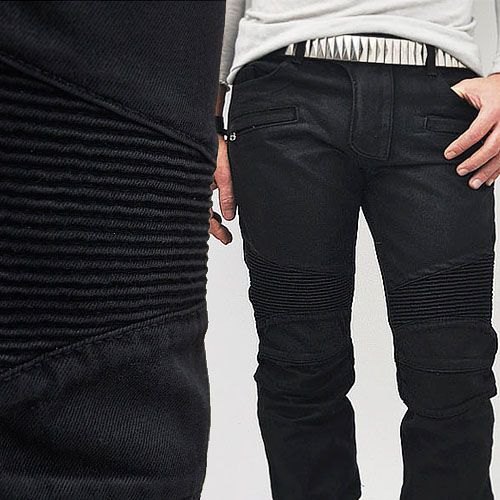 Deluxe Coated Slim Black Biker Jeans 45 Fast Fashion Mens Clothes Online Guylookcom