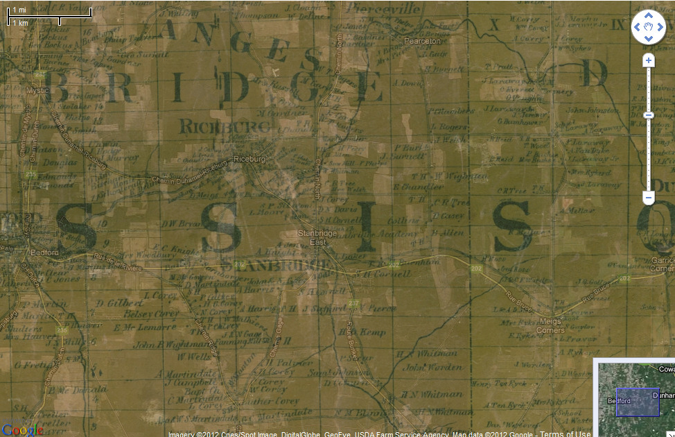 Missisquoi Genealogy: Map of the Counties of Shefford, Iberville, Brome ...