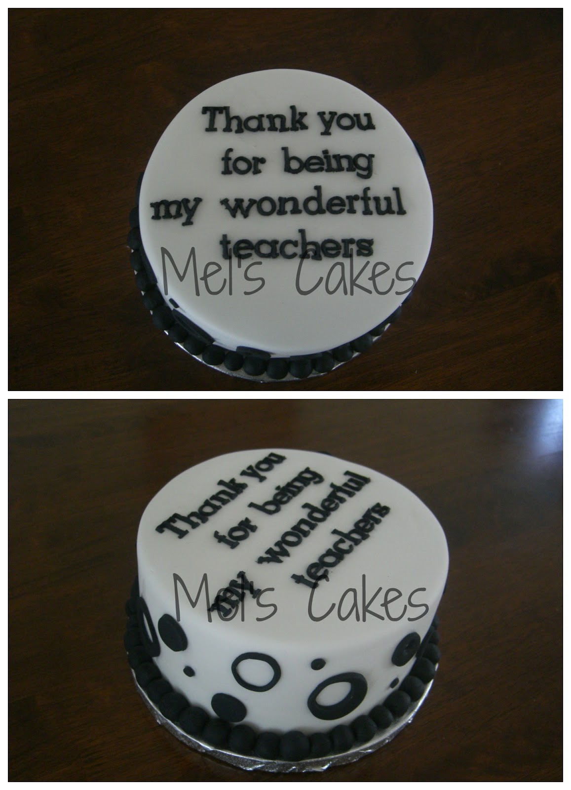 Welcome to Mel's Cakes: Thank you note cake