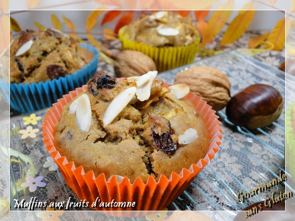 Muffins aux fruits d'automne sans gluten