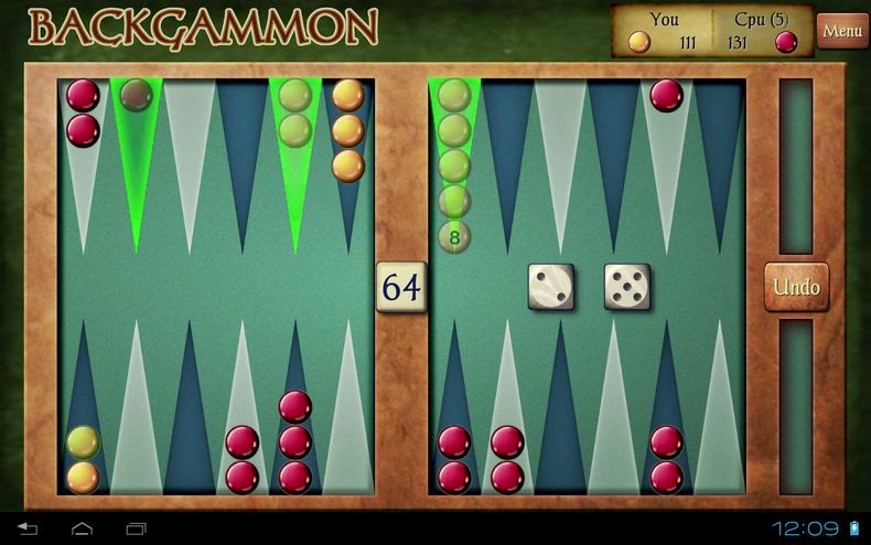 Backgammon Free 2.24 - Από τα καλύτερα παιχνίδια Τάβλι για android συσκευές