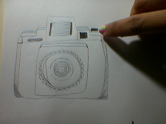 Desenhos das meninas mori: Como desenhar uma câmera fotográfica