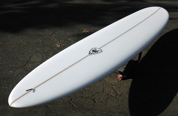 Oak Foils Custom Surfboards: Modern Single Fin Noserider Longboard for Nate