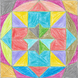 Geometry and Arts: 2016-17. Decorative drawings with inscribed polygons ...