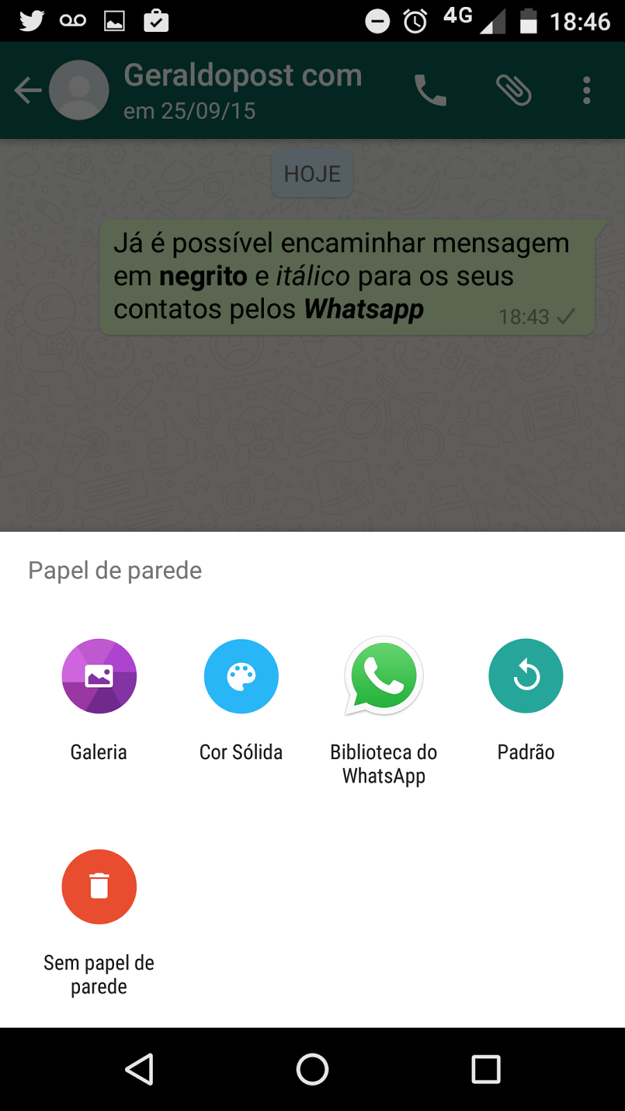 Nova versão do WhatsApp permite texto em negrito e itálico, papel de ... Nova versão do WhatsApp permite texto em negrito e itálico, papel de ...