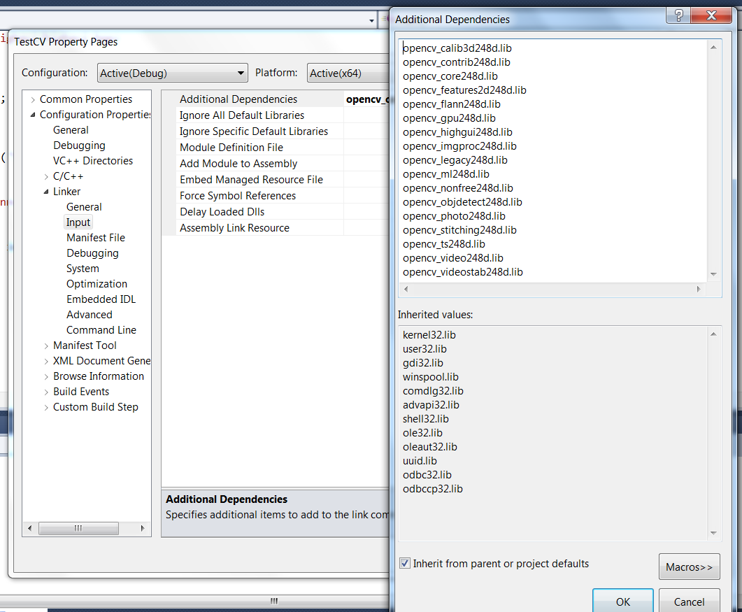 Faram's Website: Building OpenCV 64 bit applications with Visual C++ ... Faram's Website: Building OpenCV 64 bit applications with Visual C++ ...