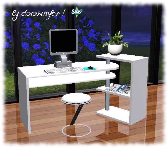 Sims Marktplatz: {S3} Small Desk Set 3