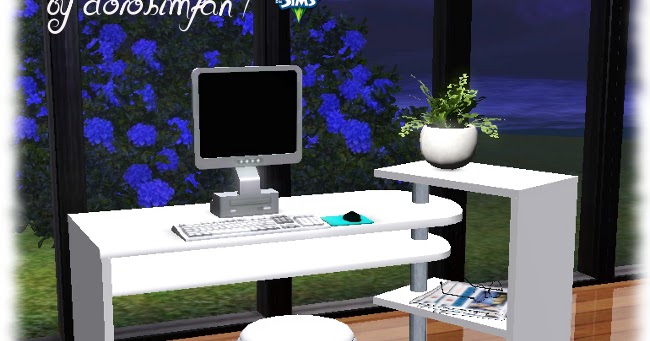 Sims Marktplatz: {S3} Small Desk Set 3