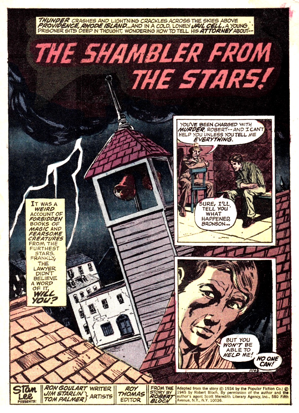 THE HORRORS OF IT ALL: The Shambler from the Stars!