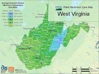 Farmers Know Best: West Virginia USDA Plant Hardiness Zones Map