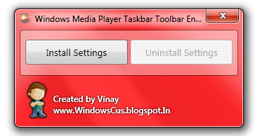 WindowsCus: Windows Media Player Taskbar Toolbar Enabler
