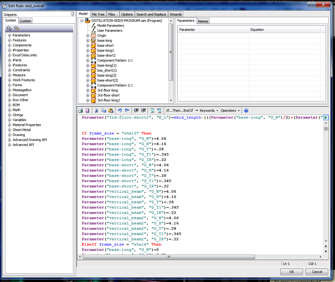 Using A Datagridview Control In Vba Or Ilogic Autodes