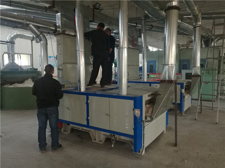 Textile waste recycling machine: Cotton waste/dropping/comber noil/card ...