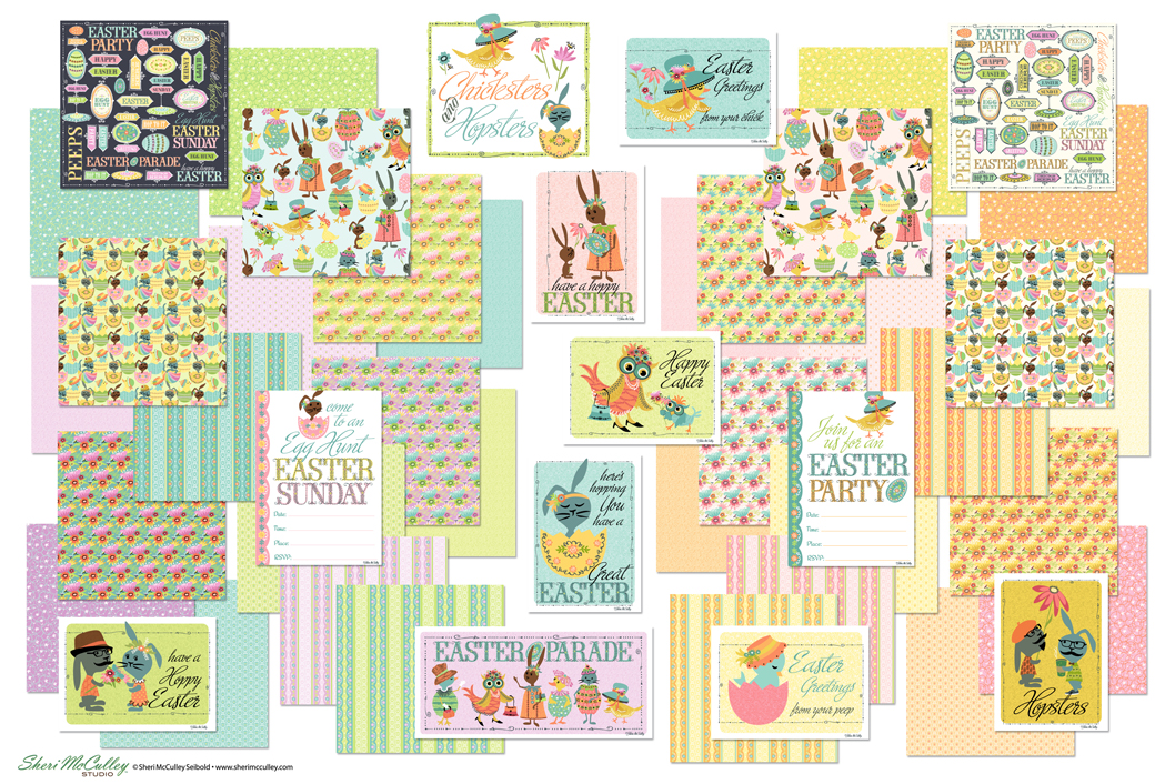 Sheri McCulley Studio: Chicksters and Hopsters for Easter!
