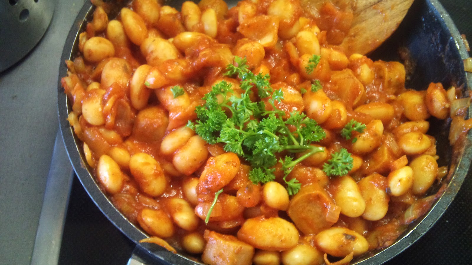 Asia´s Experiment ^-^: Weiße Riesenbohnen auf britische Art