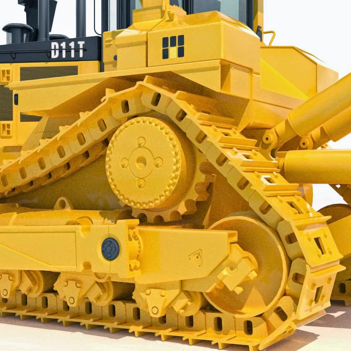 3D Custom Modelling: 3D Model Bulldozer Caterpillar D11