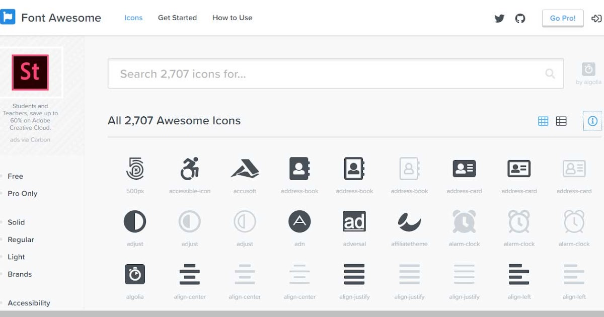Implementing Font Awesome 5