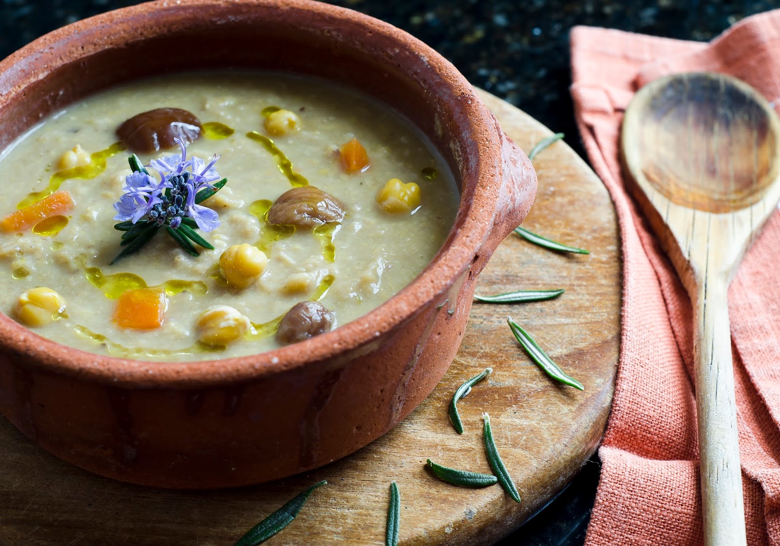 mani in pasta: Vellutata Ceci e Castagne - Chickpea and Chestnut Veloute