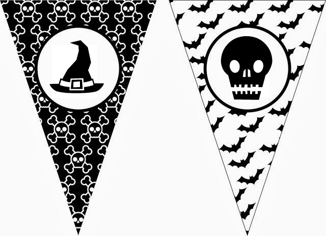 RECURSOS y ACTIVIDADES para Educación Infantil: Banderines de Halloween