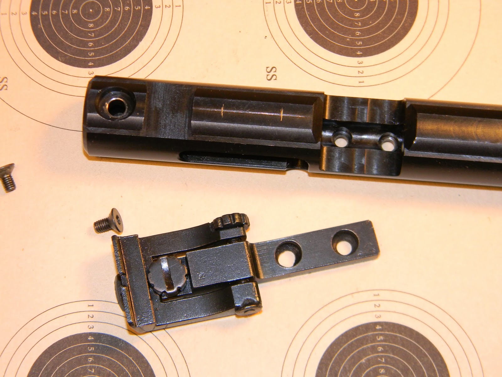 Another Airgun Blog: Quick Rear Sight for a Crosman 1377