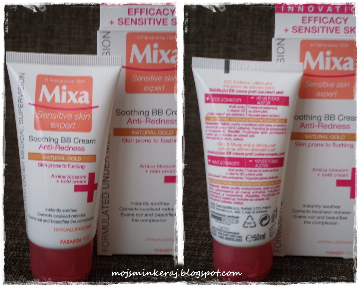 Moj šminkeraj: Mixa Soothing BB Cream - natural gold