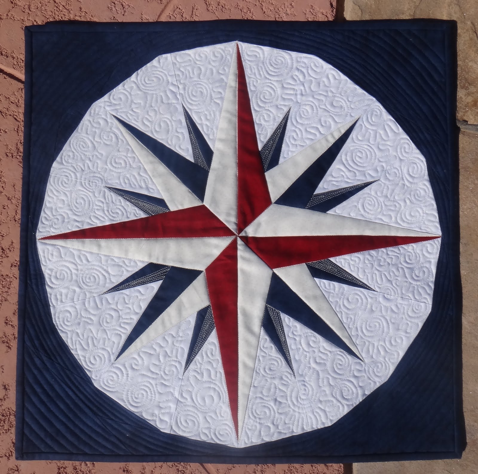 QuilteHilde: Marint for en seilbåt