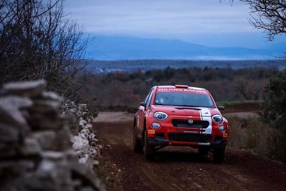 Una Fiat 500X nei Rally
