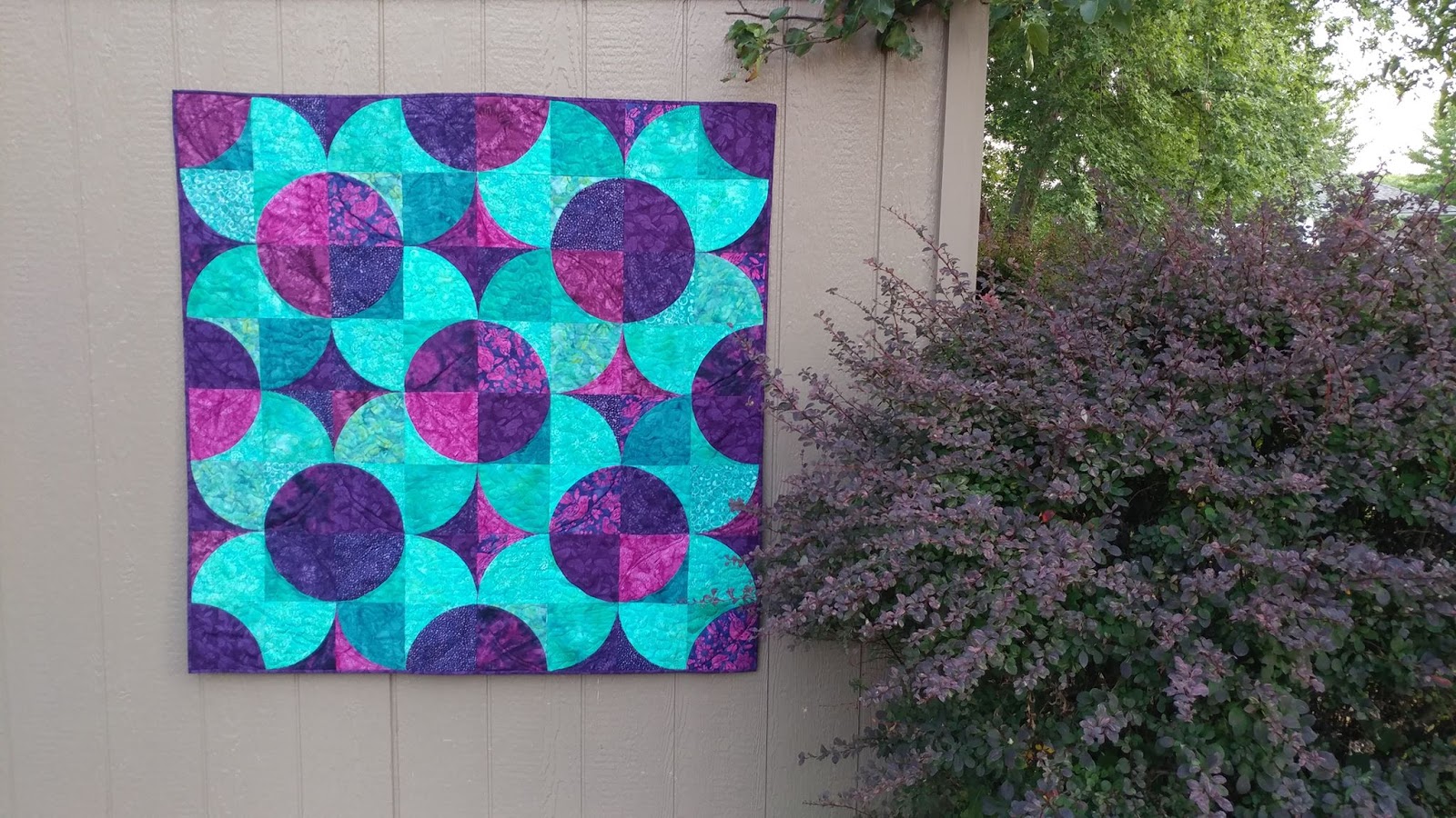 Teal And Purple Pattern