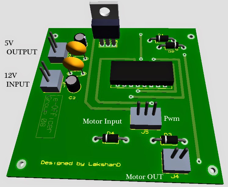 Dc Motor Controling Board එකක් සැදීම L298n Lanka Robotic
