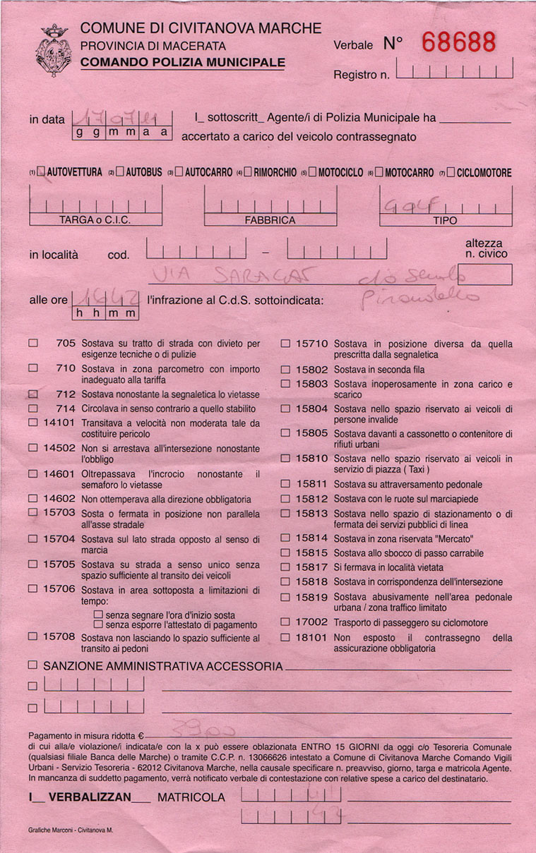 Sim One: Pagato multa con Enalotto