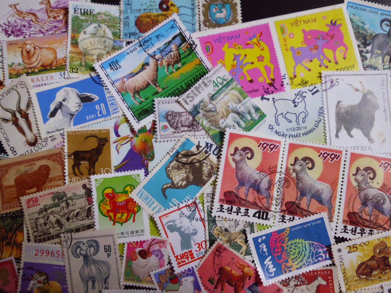 GOATS ON STAMPS