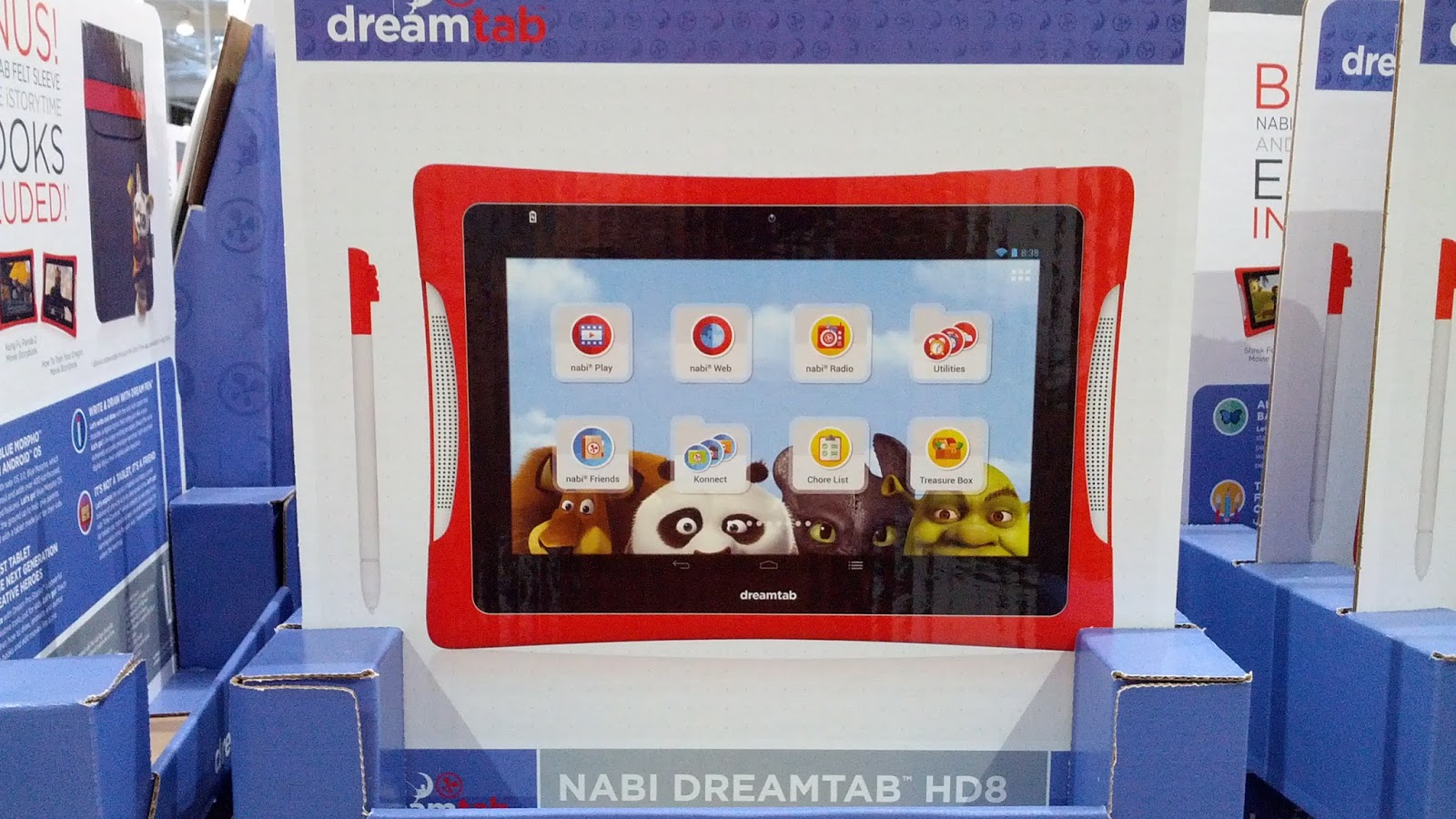 Fuhu Nabi Dreamtab HD8 Tablet Bundle with Sleeve & 3 ebooks | Costco ...