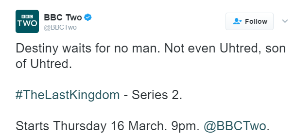 The Last Kingdom - Season 2 - Promos, Featurettes, Synopsis, Cast and ...