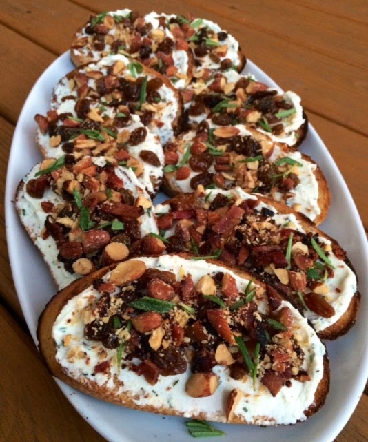 Let's Eat ... the Rainbow: Maple Goat Cheese Canapés