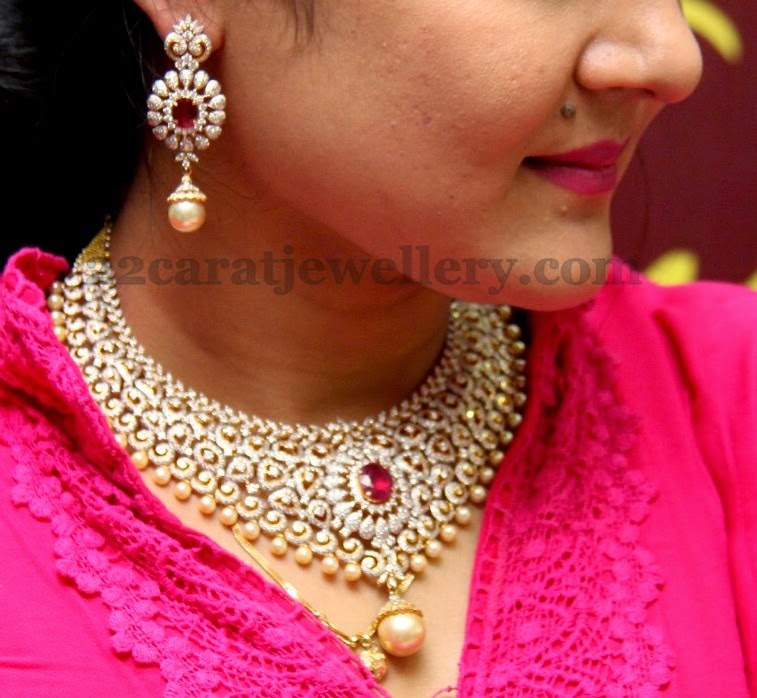 Muskan in Diamond Bridal Jewelry - Jewellery Designs