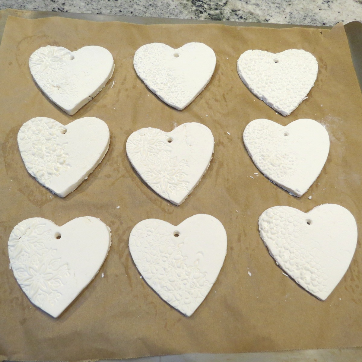 DesignsandEvents: Cornstarch Ornaments: A New Valentine Craft...For Me!