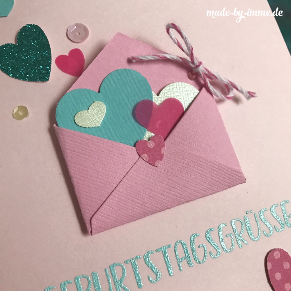 Herzliche Karte aus dem GRATIS Material-Kit | made-by-imme.de