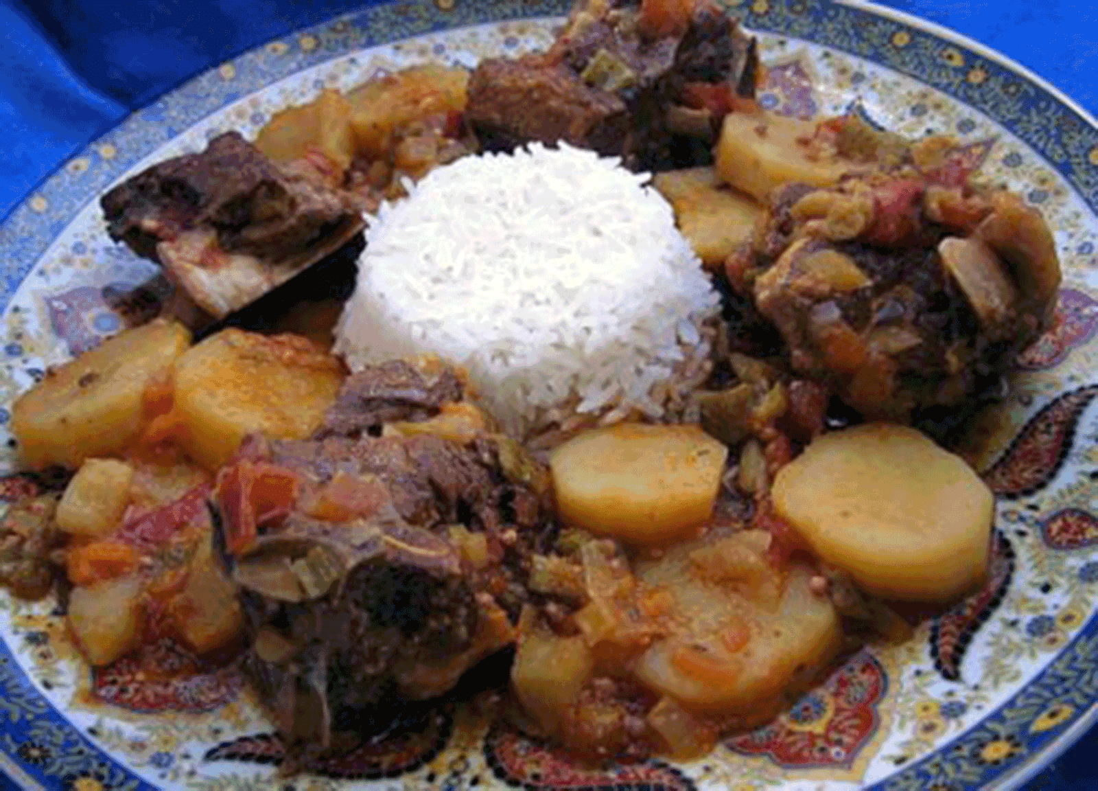 Cabri aux Gombos et Patates Douces (Goat with Okra and Sweet Potatoes ...