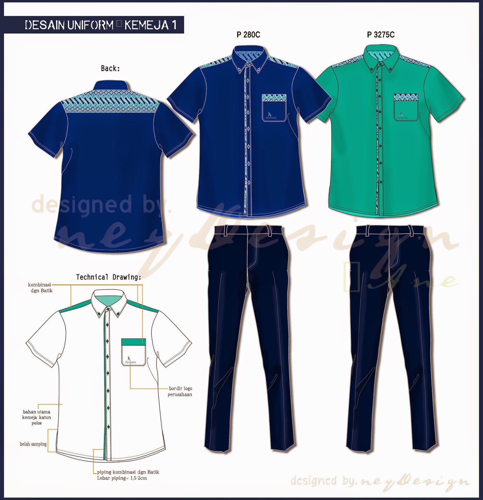 NeqDESIGN: Jasa Desain Baju Seragam Kemeja Pria/Cowo