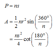 TrigCheatSheet.com: Area and Perimeter of Common Shapes