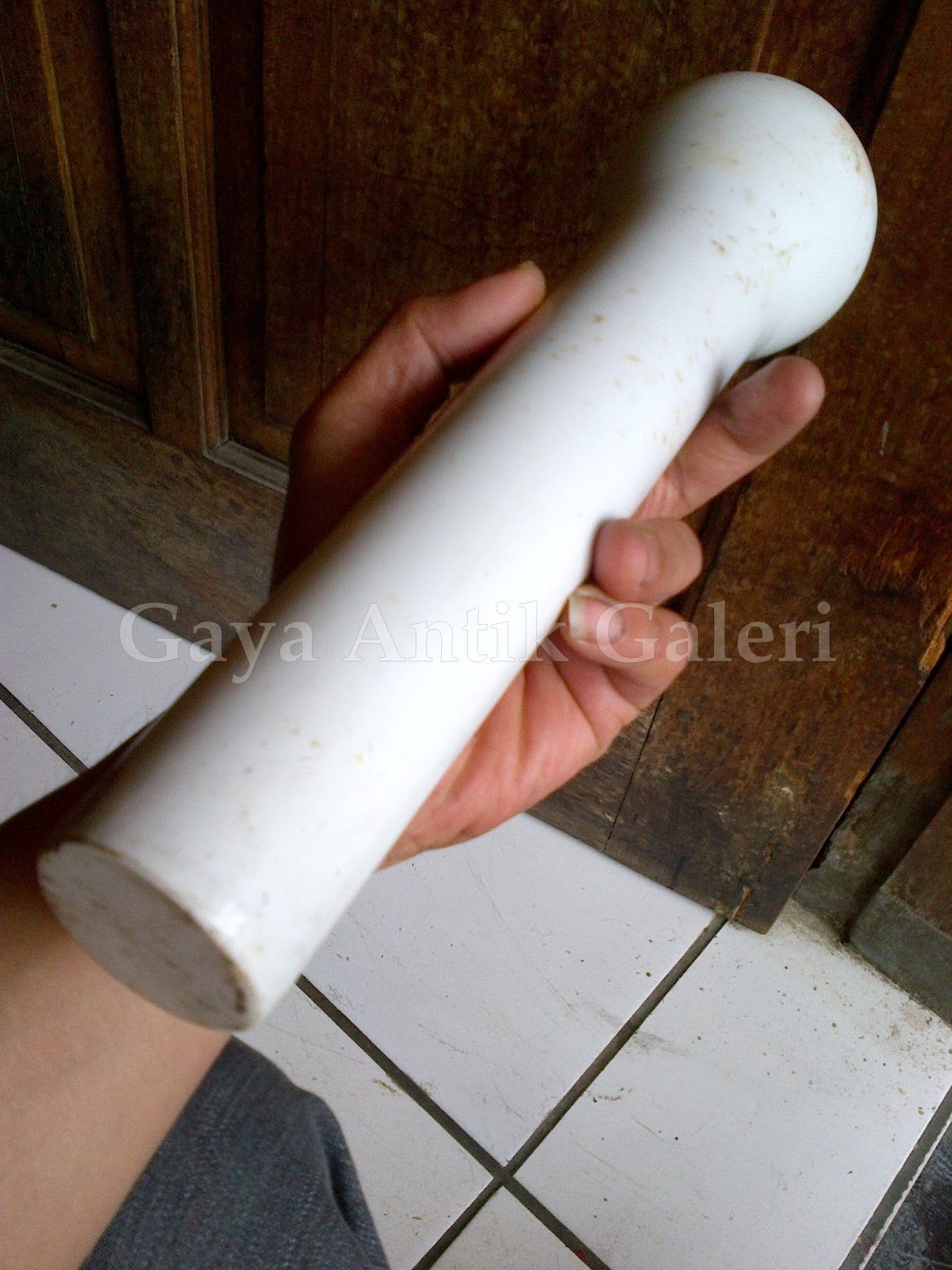 Gaya Antik Galeri : Alat Tumbuk Alu Obat Racikan Bahan Keramik Cap ...