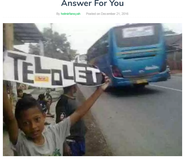 RRE Tribe & You: What is the Meaning of Om Telolet Om