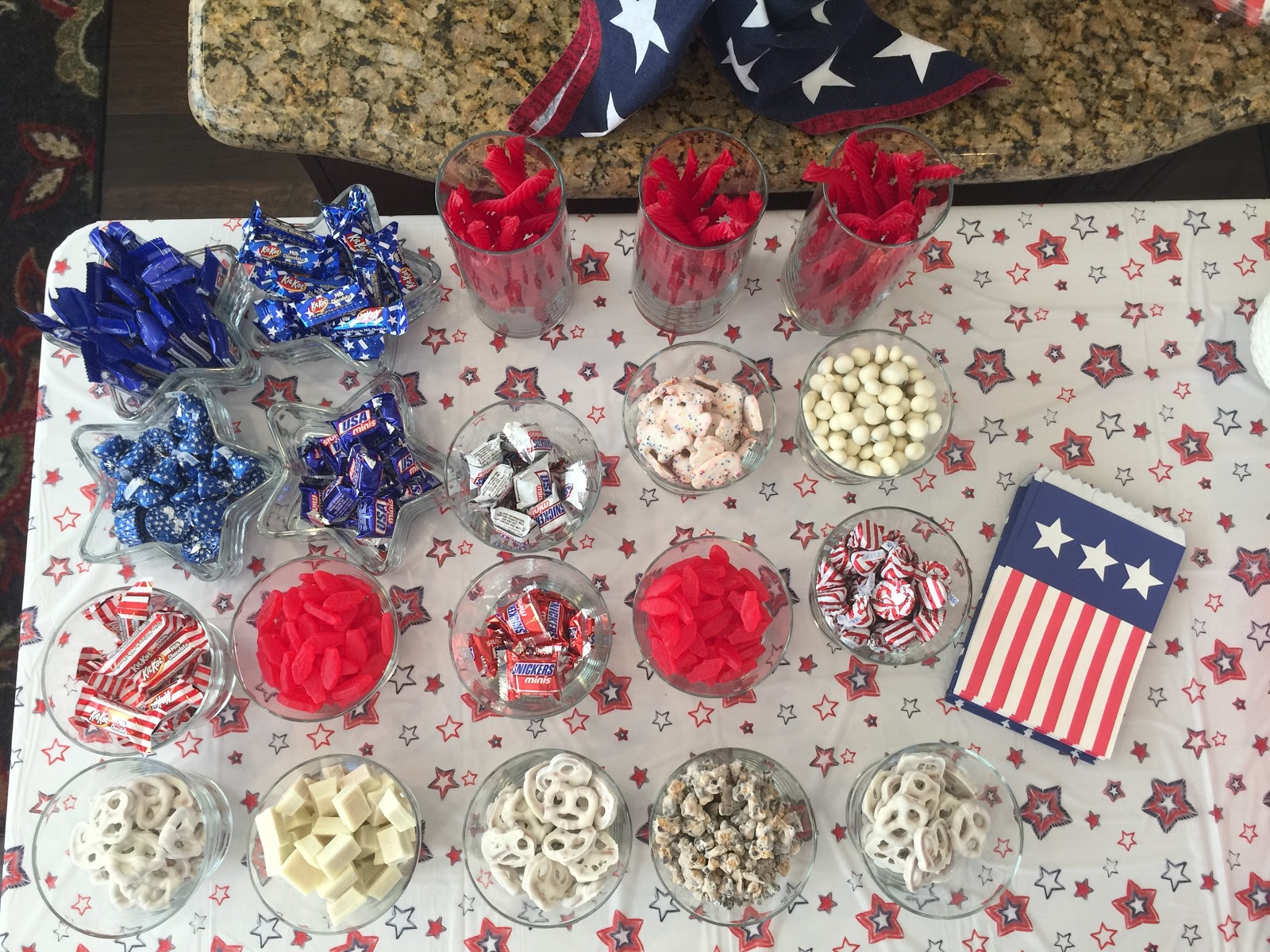 Red, White and Blue Candy Bar