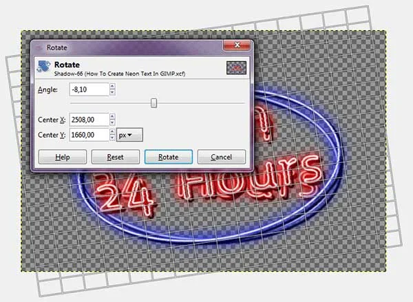 PhotoEffect: How To Create Neon Text In GIMP