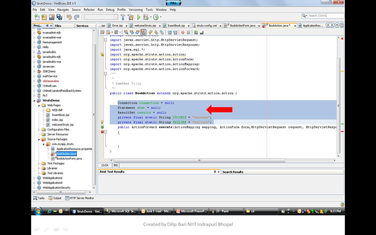 How To Create Struts Application Using Netbeans