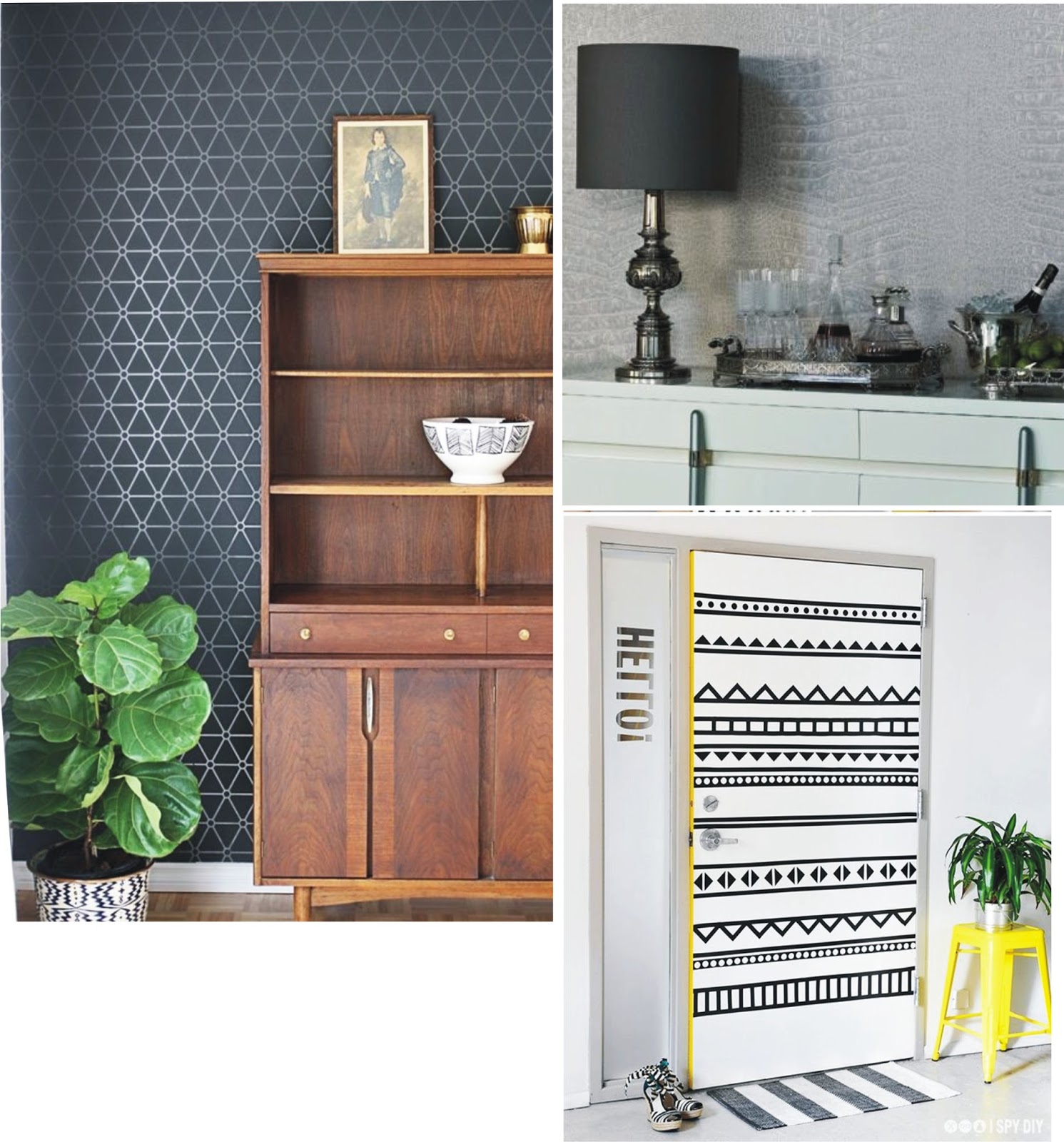 SIMPLE WALLPAPER ALTERNATIVE DIY