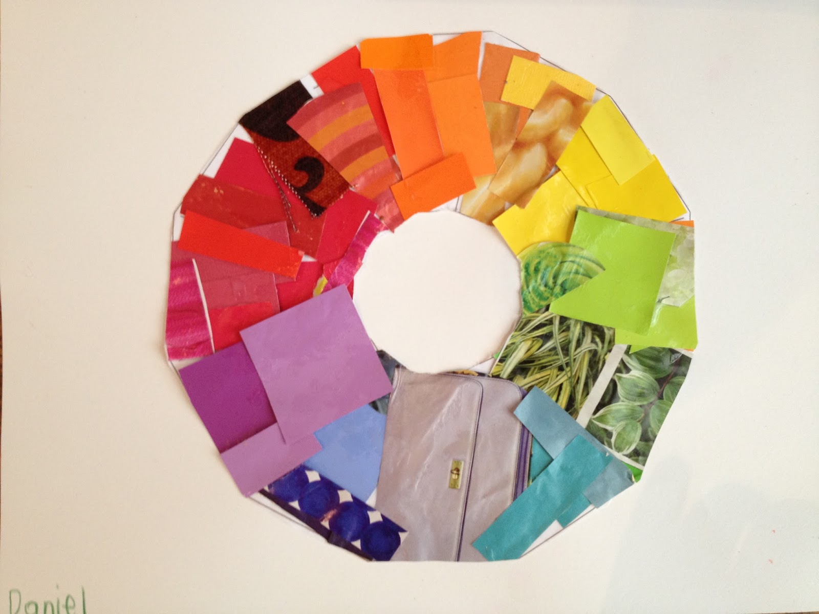The Governor's Daughter: Art School: Color Wheel Collage